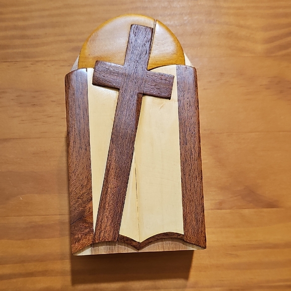 Carver Dan's | Art | Wooden Cross Puzzle Box | Poshmark
